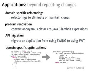 Applicative Logic Meta-Programming as the foundation for Template-based Program Transformation ...