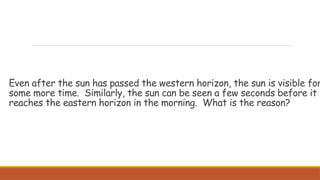 applicatons of refraction FROM REFRACTION OF LIGHT.pptx