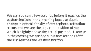 applicatons of refraction FROM REFRACTION OF LIGHT.pptx