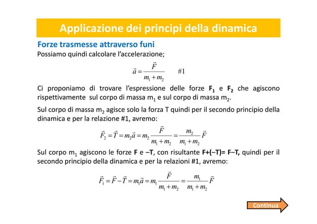 Applicazione dei principi della dinamica [prof. santi caltabiano] | PPT