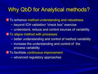 Analytical quality by design | PPT