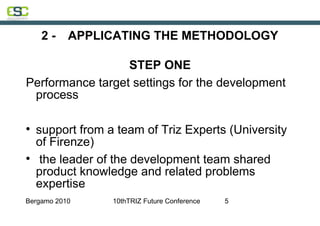 Applicazione metodo triz alla progettazione, esempio - Application of ...