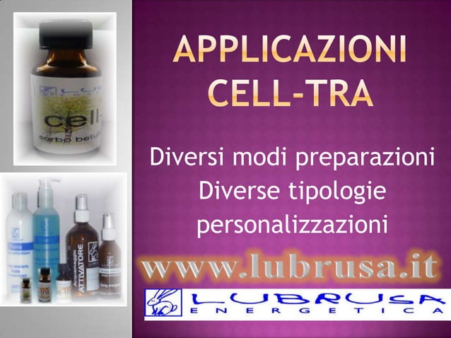 cellulite Applicazioni Cell Tra | PPT