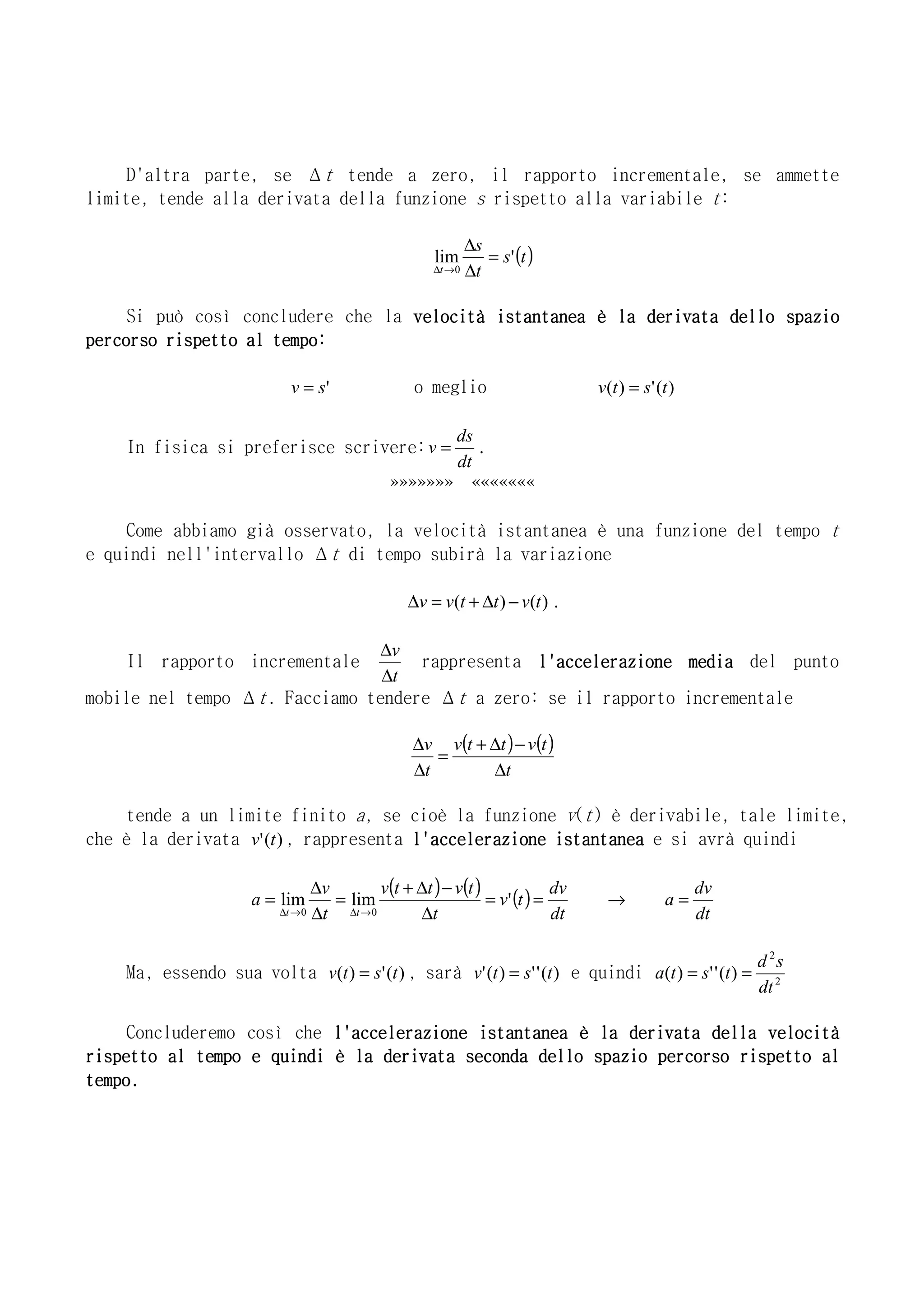 Applicazioni della derivata in_fisica | PDF