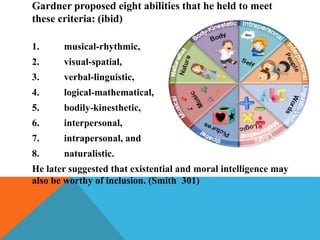 multiple intelligence theory | PPTX