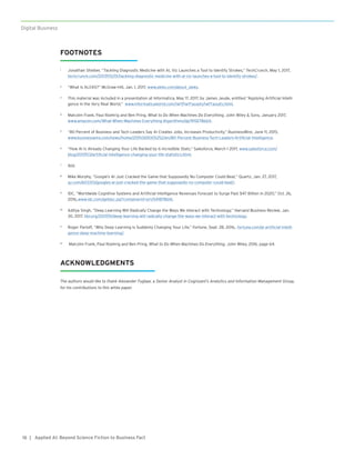 Applied AI: Beyond Science Fiction to Business Fact | PDF