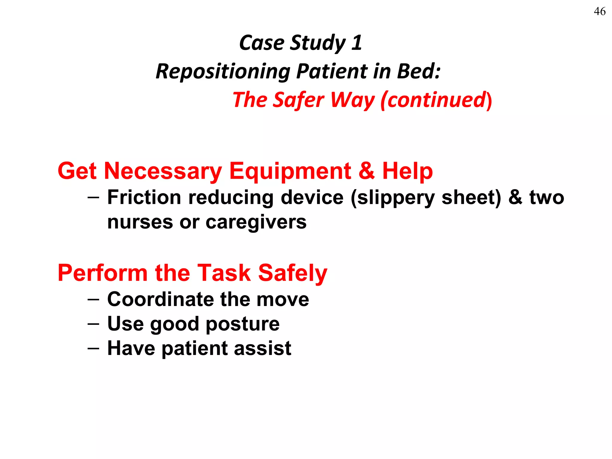 Applied ergonomics-for-nurses-and-health-care-workers-slides | PPT