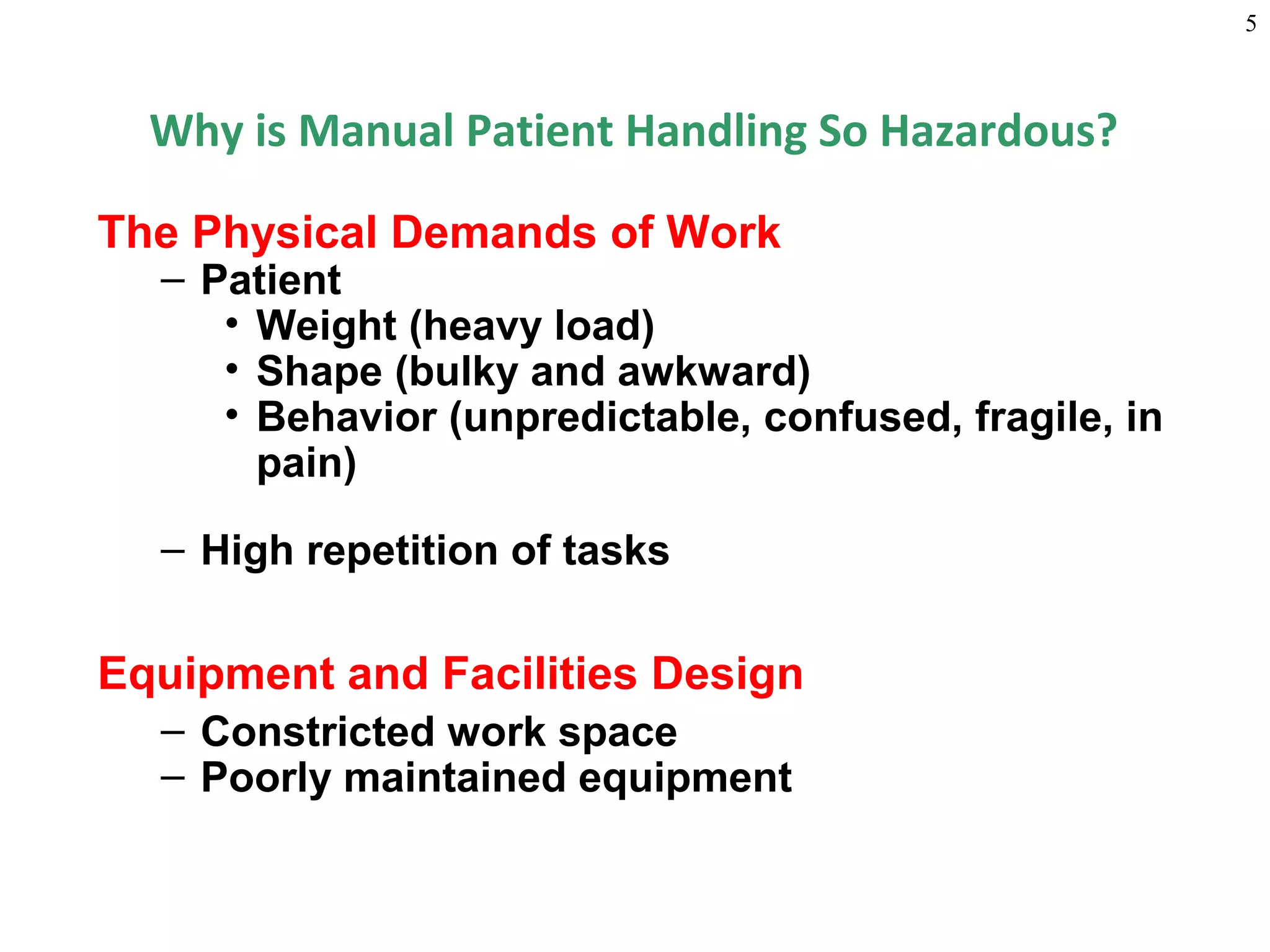 Applied ergonomics-for-nurses-and-health-care-workers-slides | PPT