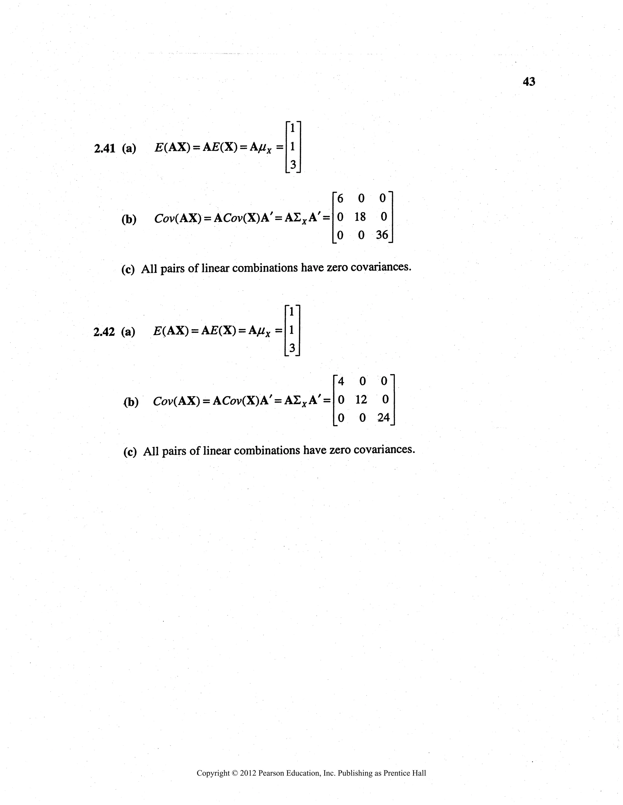 Applied Multivariate Statistical Analysis 6th Edition Johnson Solutions Manual | PDF