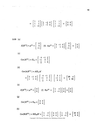 Applied Multivariate Statistical Analysis 6th Edition Johnson Solutions Manual | PDF