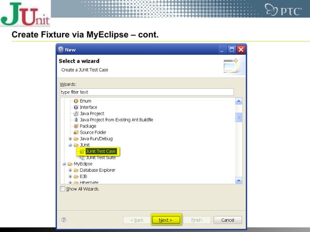 Applied MyEclipse and JUnit to do Hibernate Code Gen and Testing | PPT Applied MyEclipse and JUnit to do Hibernate Code Gen and Testing | PPT