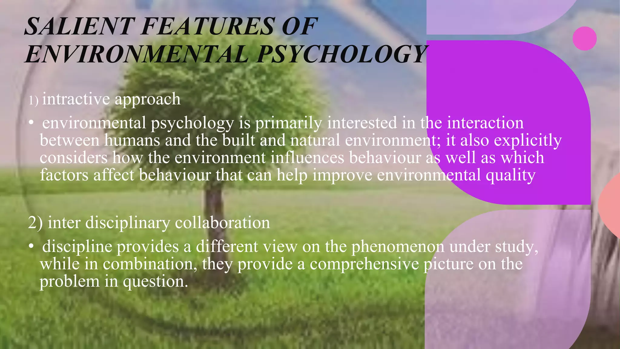 ENVIRONMENT PSYCHOLOGY | PPTX