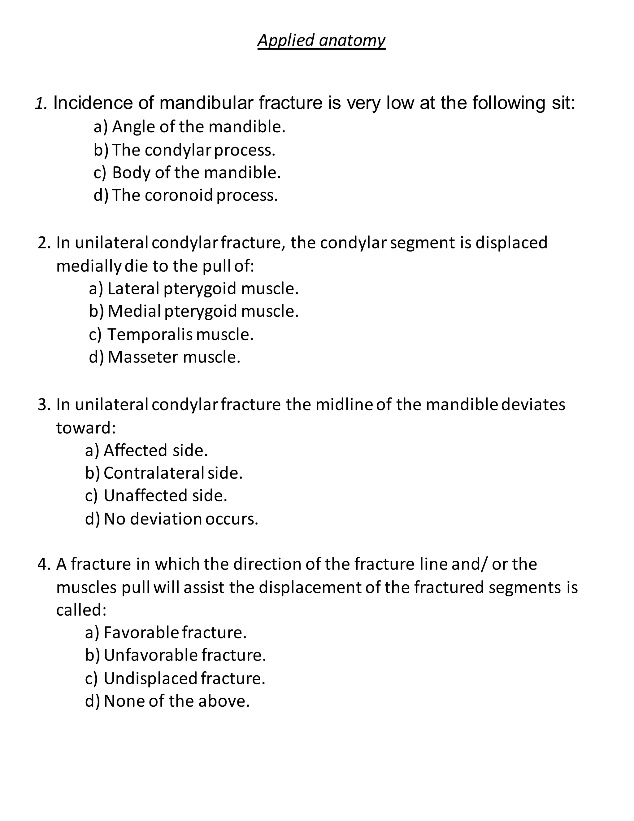 Applied anatomy | DOCX
