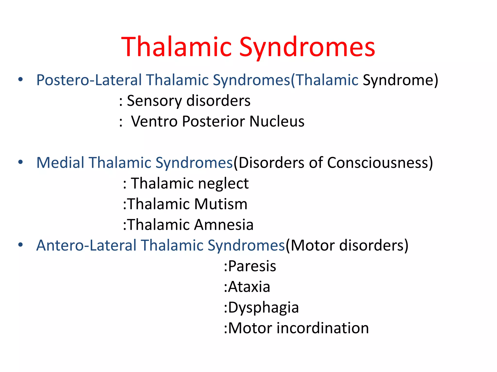 Applied anatomy of thalamus | PPTX