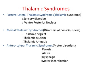 Applied anatomy of thalamus | PPTX