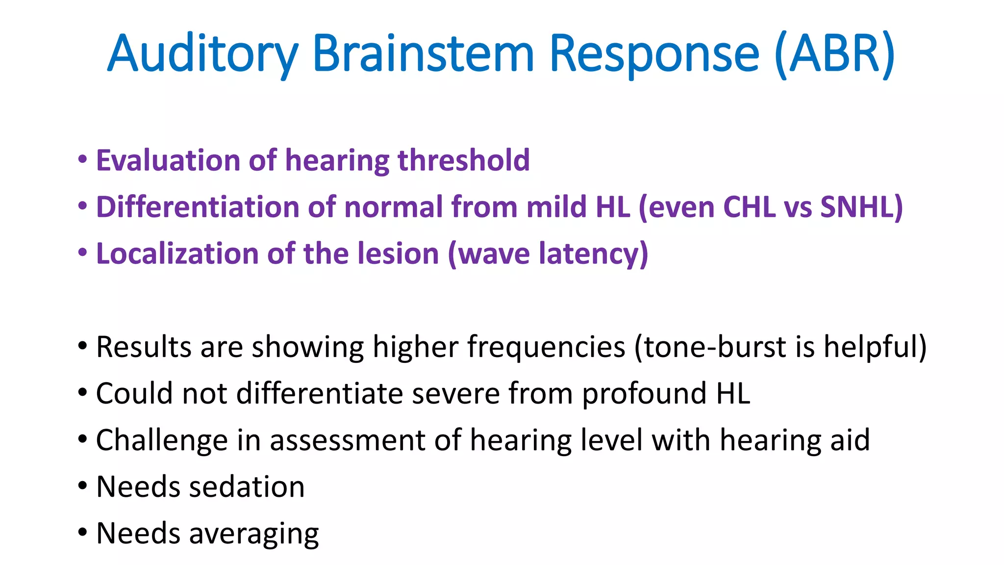 Applied audiometry | PPTX