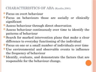 Applied behavior analysis (ABA) is a therapy that helps kids with ...