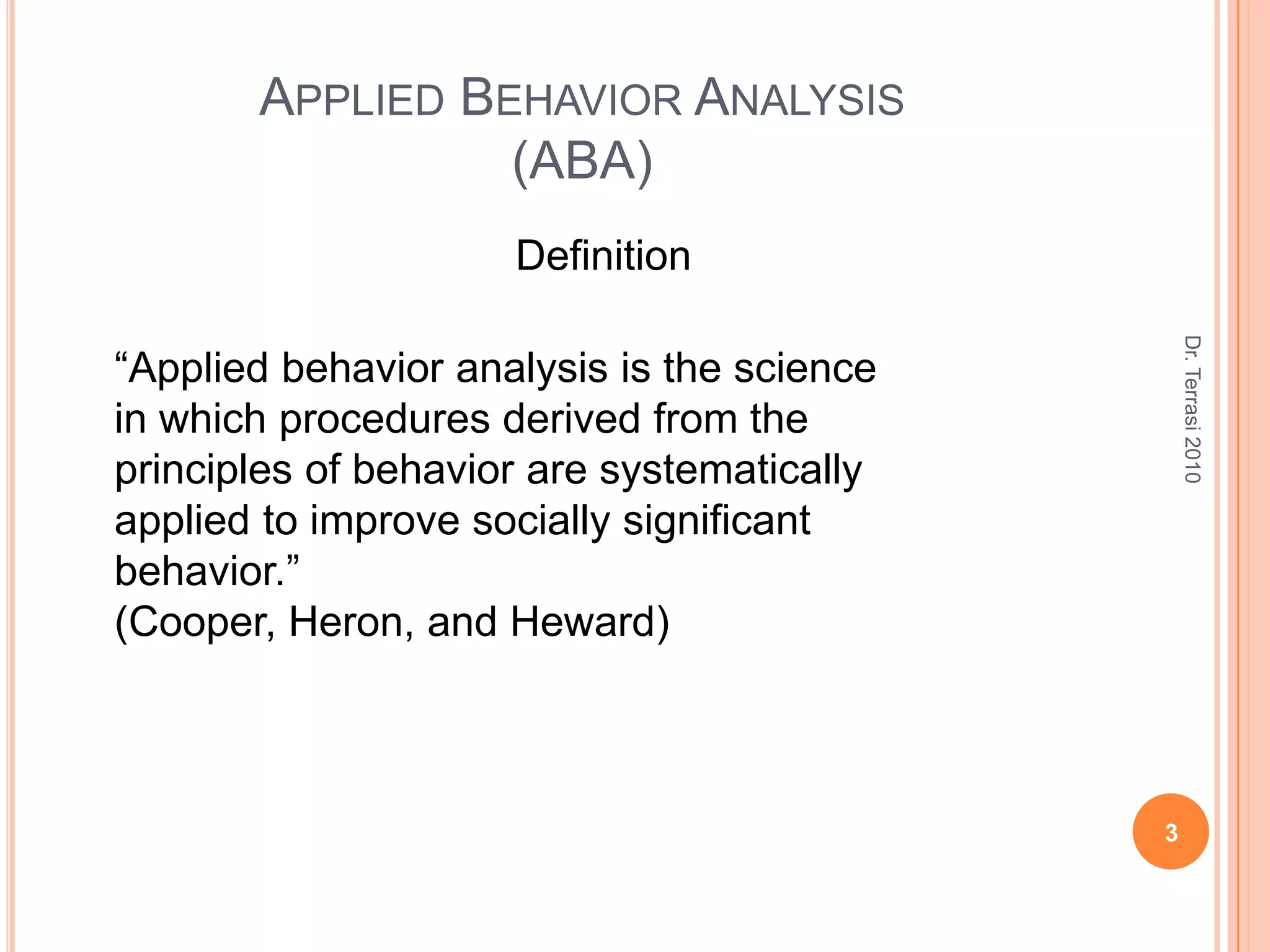 Applied behavior analysis | PPSX