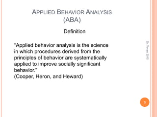 Applied behavior analysis | PPSX