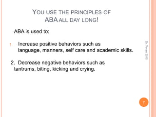 Applied behavior analysis | PPSX