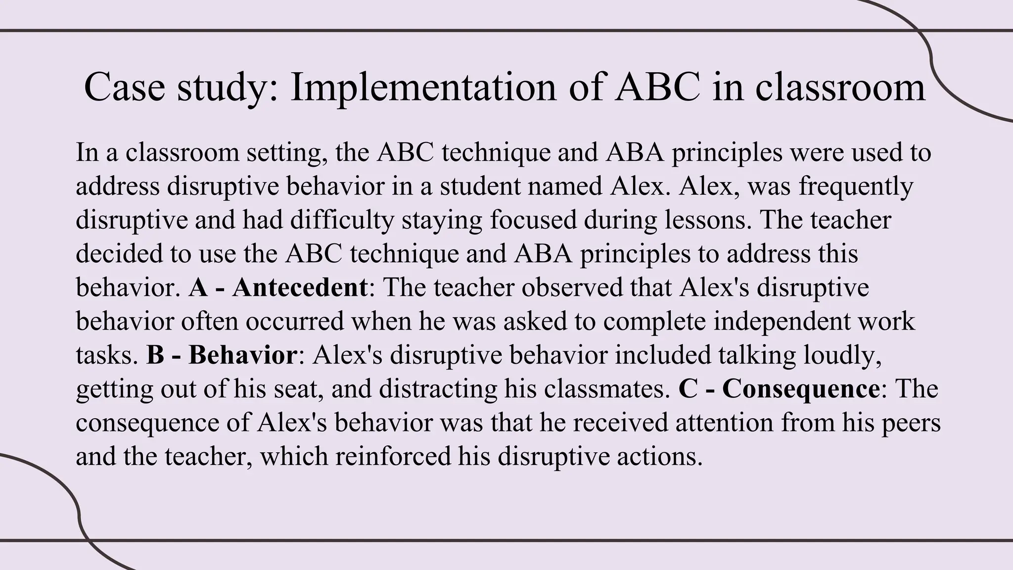 Applied Behavior Analysis (ABC technique) | PPTX