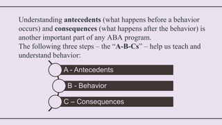 Applied Behavior Analysis (ABC technique) | PPTX