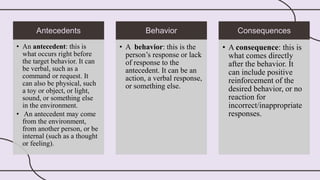 Applied Behavior Analysis (ABC technique) | PPTX