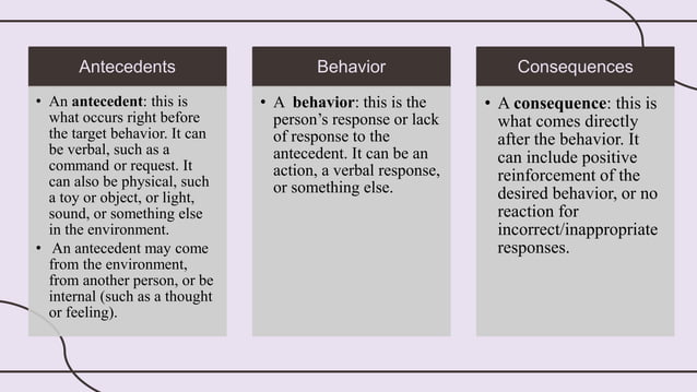 Applied Behavior Analysis (ABC technique) | PPTX