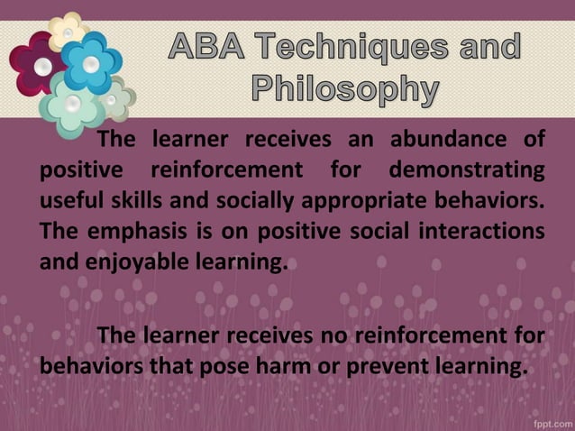 Applied behavior analysis (ABA) | PPTX