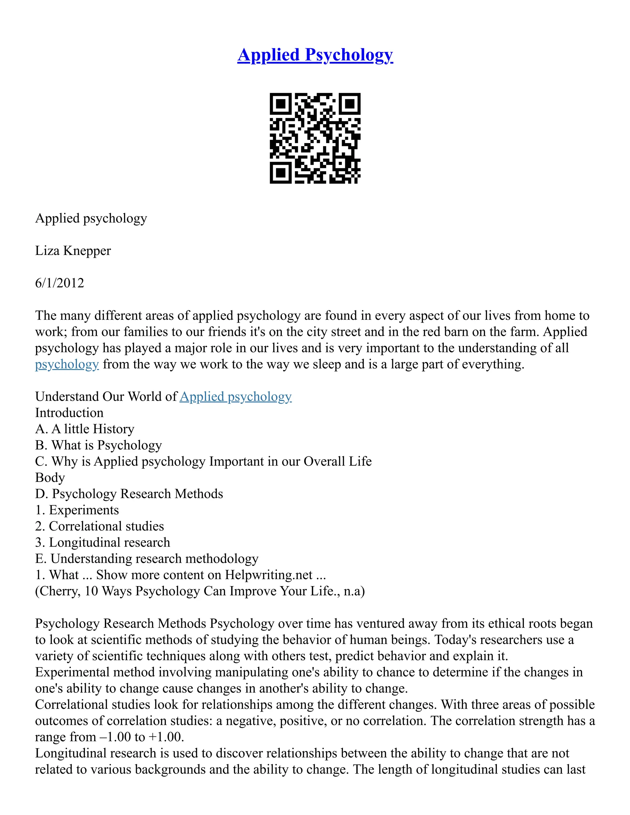 Applied Behavior Analysis Examples | PDF