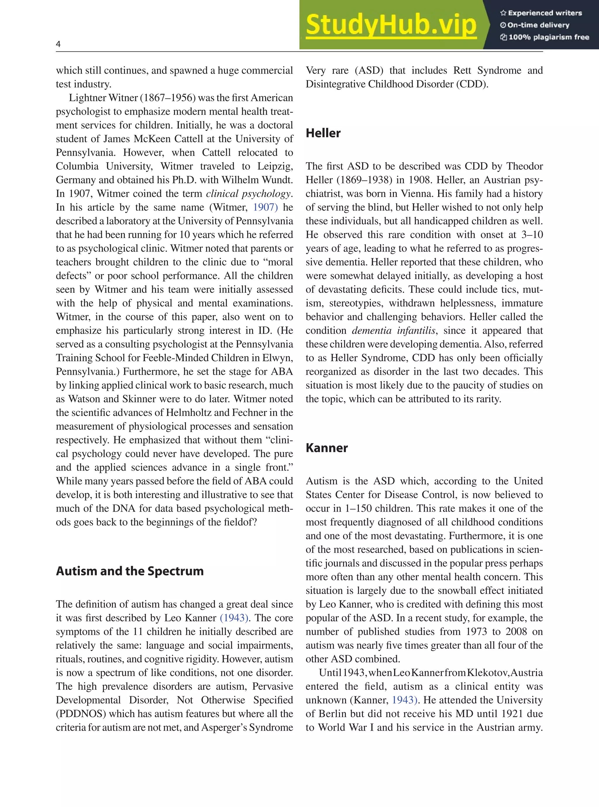 Applied Behavior Analysis For Children With Autism Spectrum Disorders | PDF