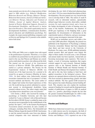 Applied Behavior Analysis For Children With Autism Spectrum Disorders | PDF