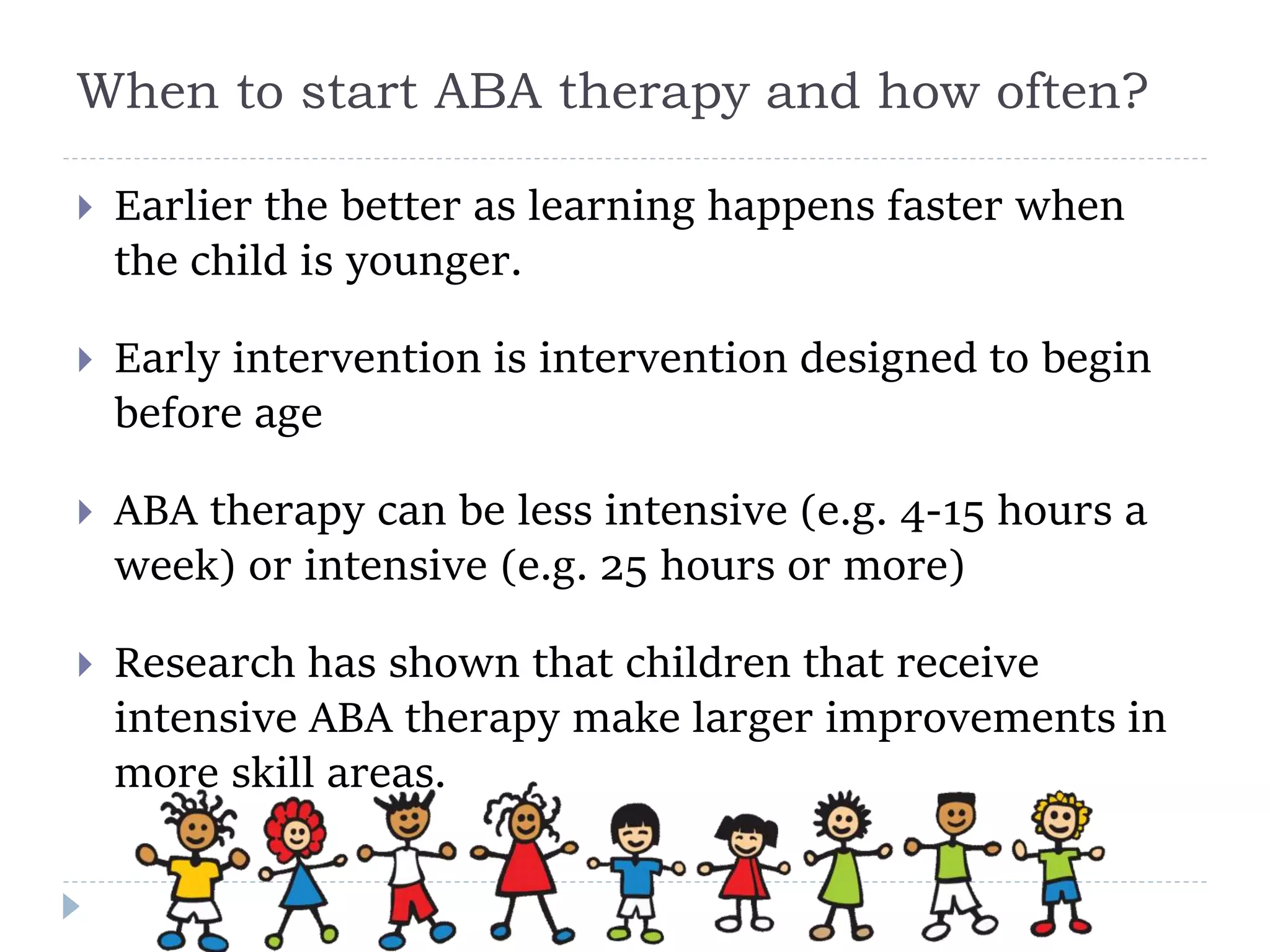 Applied Behaviour Analysis (ABA) | PDF