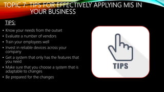 Applied business tools and technology | PPTX