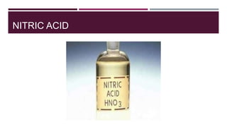 Nitric acid Preparation & Uses Raw materials, Flow sheet diagram unit ...