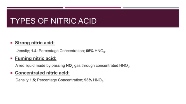 Nitric acid Preparation & Uses Raw materials, Flow sheet diagram unit ...