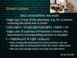 Applied cryptanalysis - stream ciphers | PPT