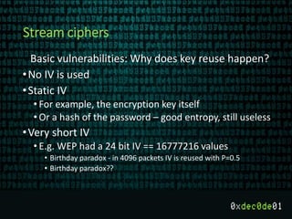 Applied cryptanalysis - stream ciphers | PPT