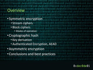 Applied cryptanalysis - stream ciphers | PPT