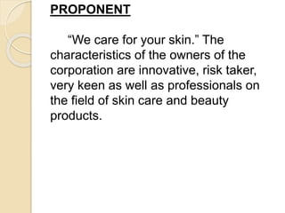 APPLIED ECO BUSINESS PLAN.pptx | Skin Care | Beauty