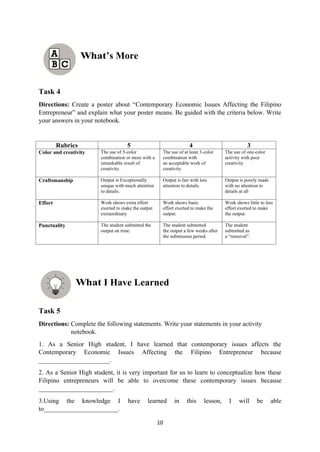 Applied for SHSApplied Economics for SHS-GAS Students Week1 Lesson 1 | PDF