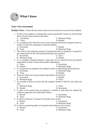 Applied for SHSApplied Economics for SHS-GAS Students Week1 Lesson 1 | PDF