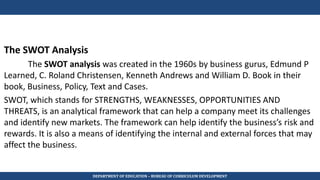Industry and environmental analysis: business opportunity ...