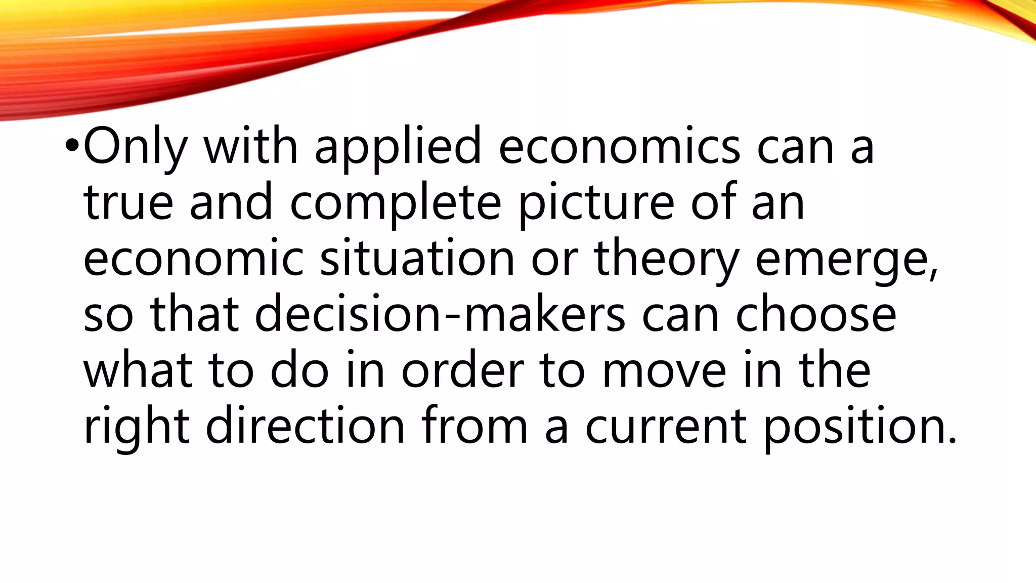 Applied economics | PPTX