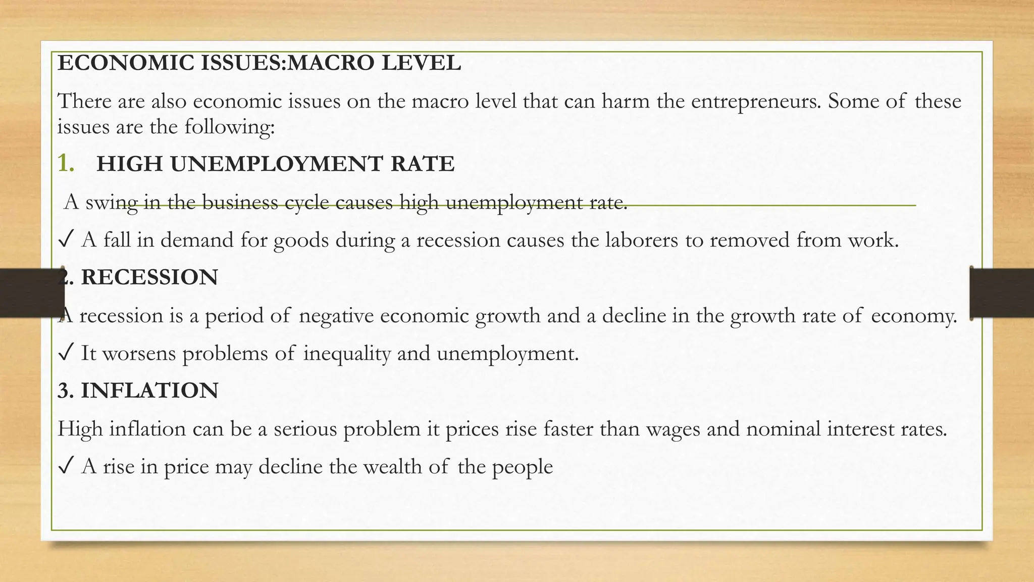 APPLIED ECONOMICS. Contemporary socio economic issues facing the ...