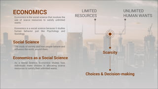 Applied economics introduction to economics abm specialized subject | PDF