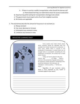Applied economics module 2 final | PDF