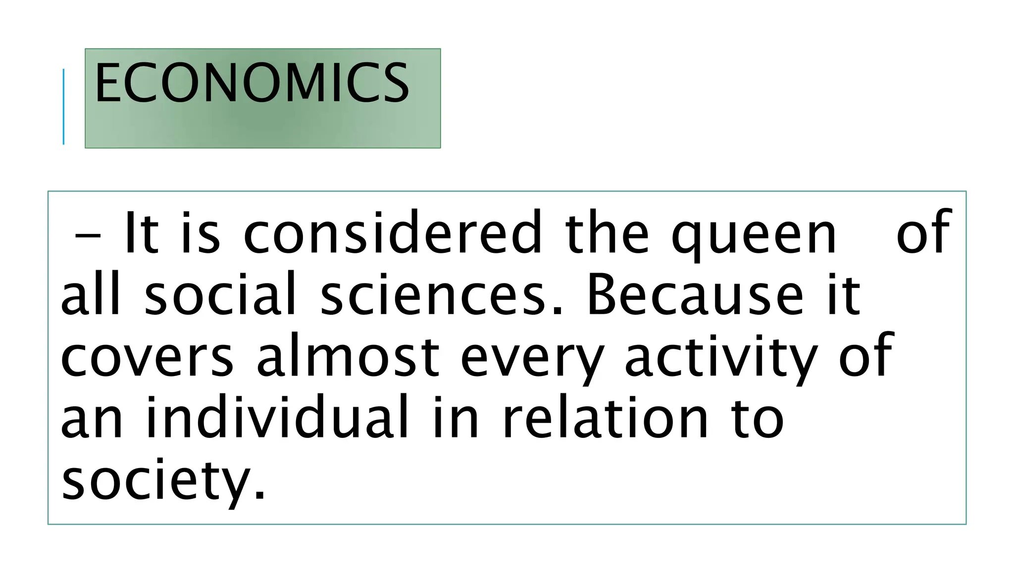 Introduction to Applied Economics Grade 12 | PPTX