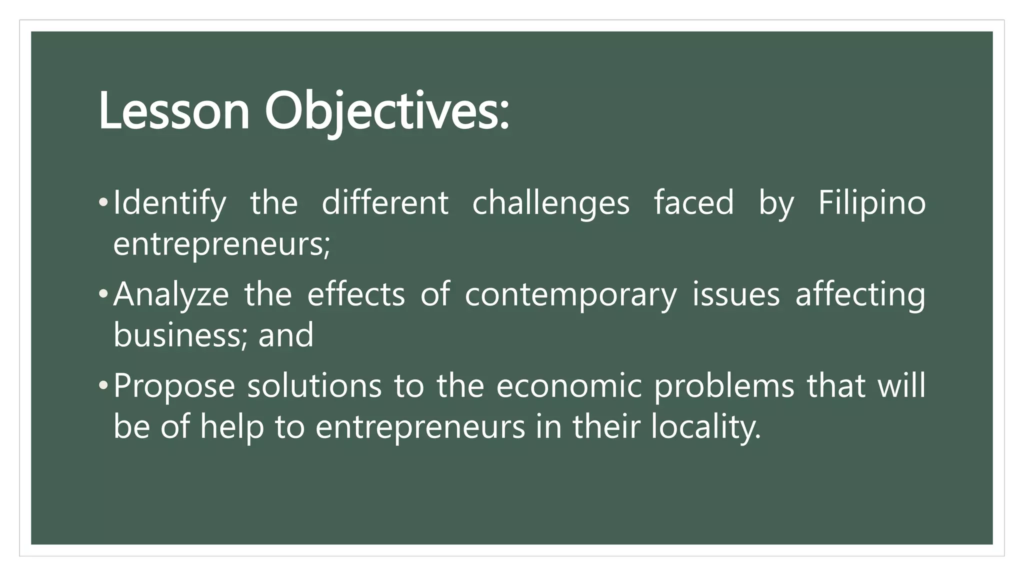 Applied Economics Week 6 (CONTEMPORARY ECONOMIC ISSUES AFFECTING ...