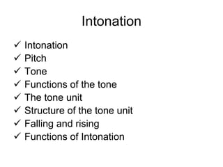 Applied english phonetics intonation | PPT